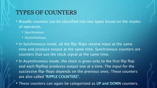 COUNTERS [Synchronous and Asynchronous] | PPT