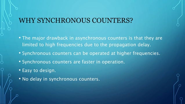 COUNTERS [Synchronous and Asynchronous] | PPT