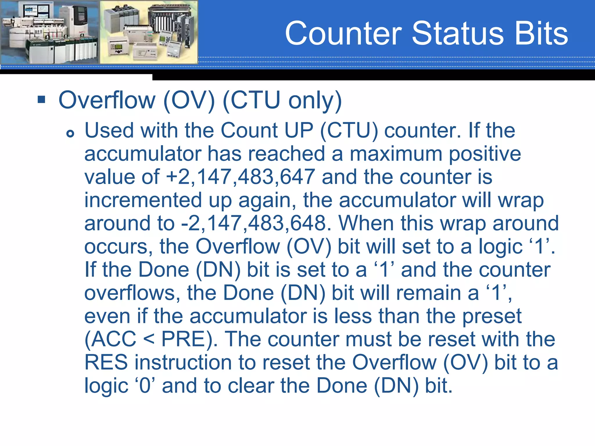 ControlLogix Counters FA16 | PPTX | Computing | Technology & Computing