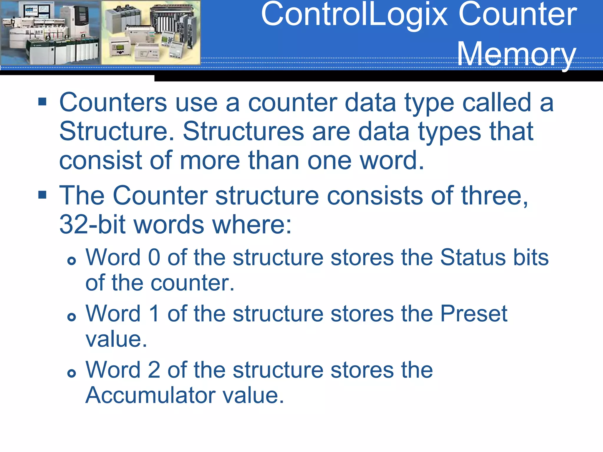 ControlLogix Counters FA16 | PPTX | Computing | Technology & Computing