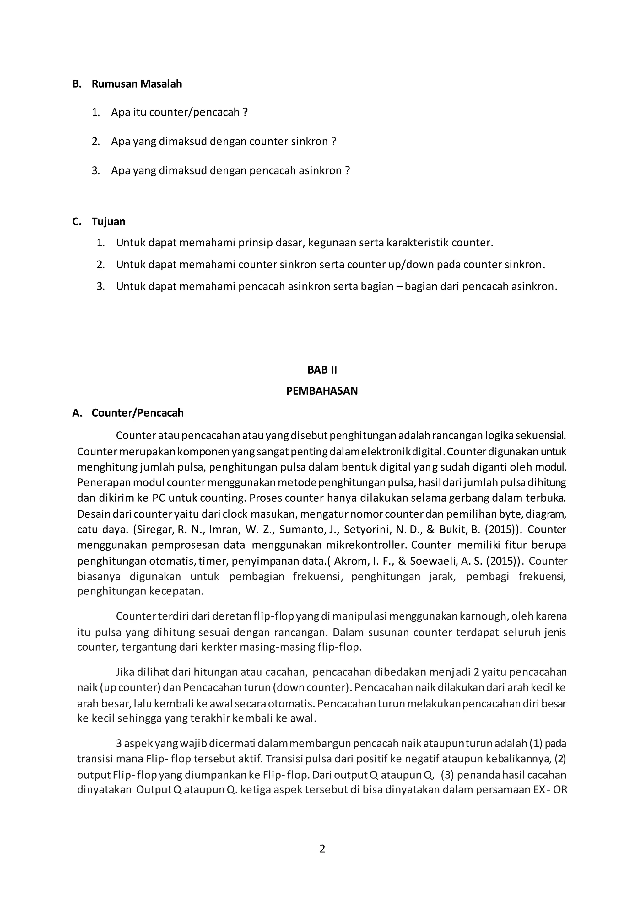 Artikel Counter sinkron dan asinkron | DOCX