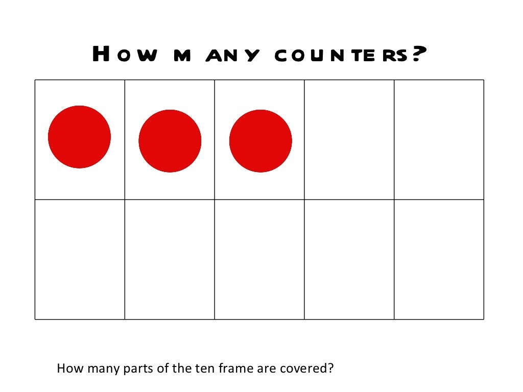 Counters in the ten frame 001