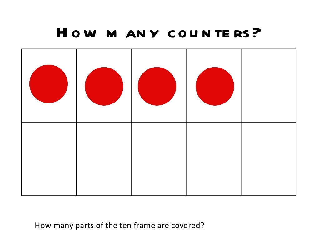 Counters in the ten frame 001