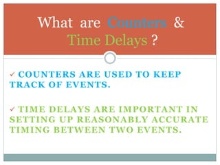 Counters & time delay | PPTX