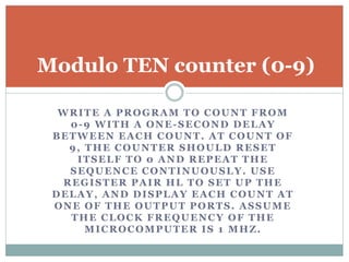 Counters & time delay | PPTX