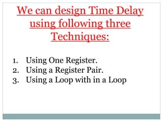 Counters & time delay | PPTX