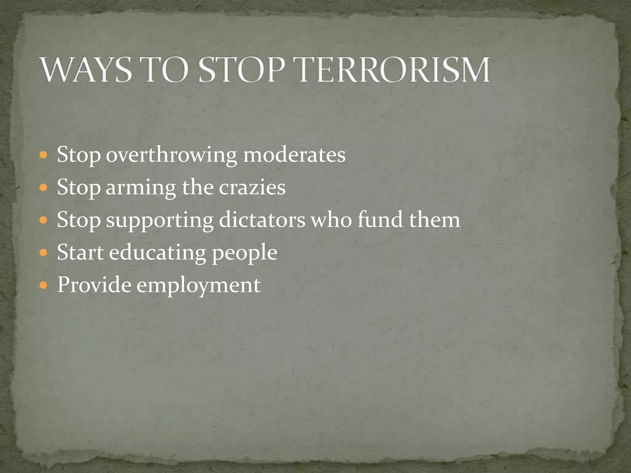 Counter terrorism | PPTX