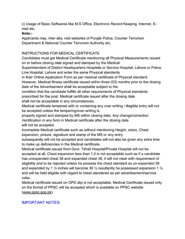 Counter Terrorism Department Jobs 2024 | CTD Jobs in Punjab Police | PDF