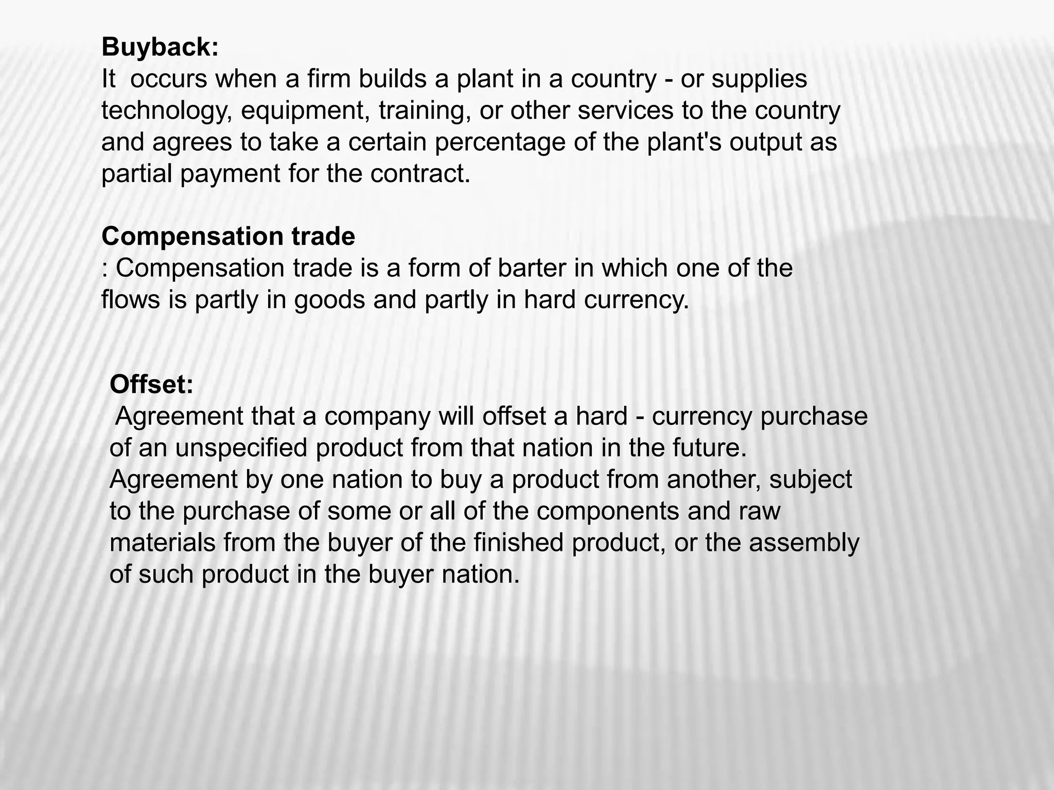 Counter trade | PPTX