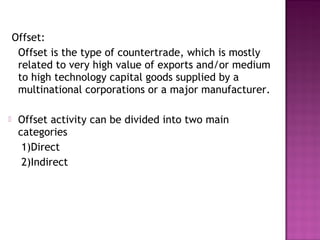 Counter Trade | PPT
