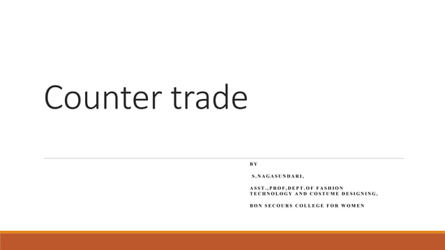 Counter trade | PPT