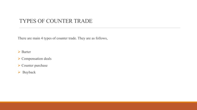 Counter trade | PPT