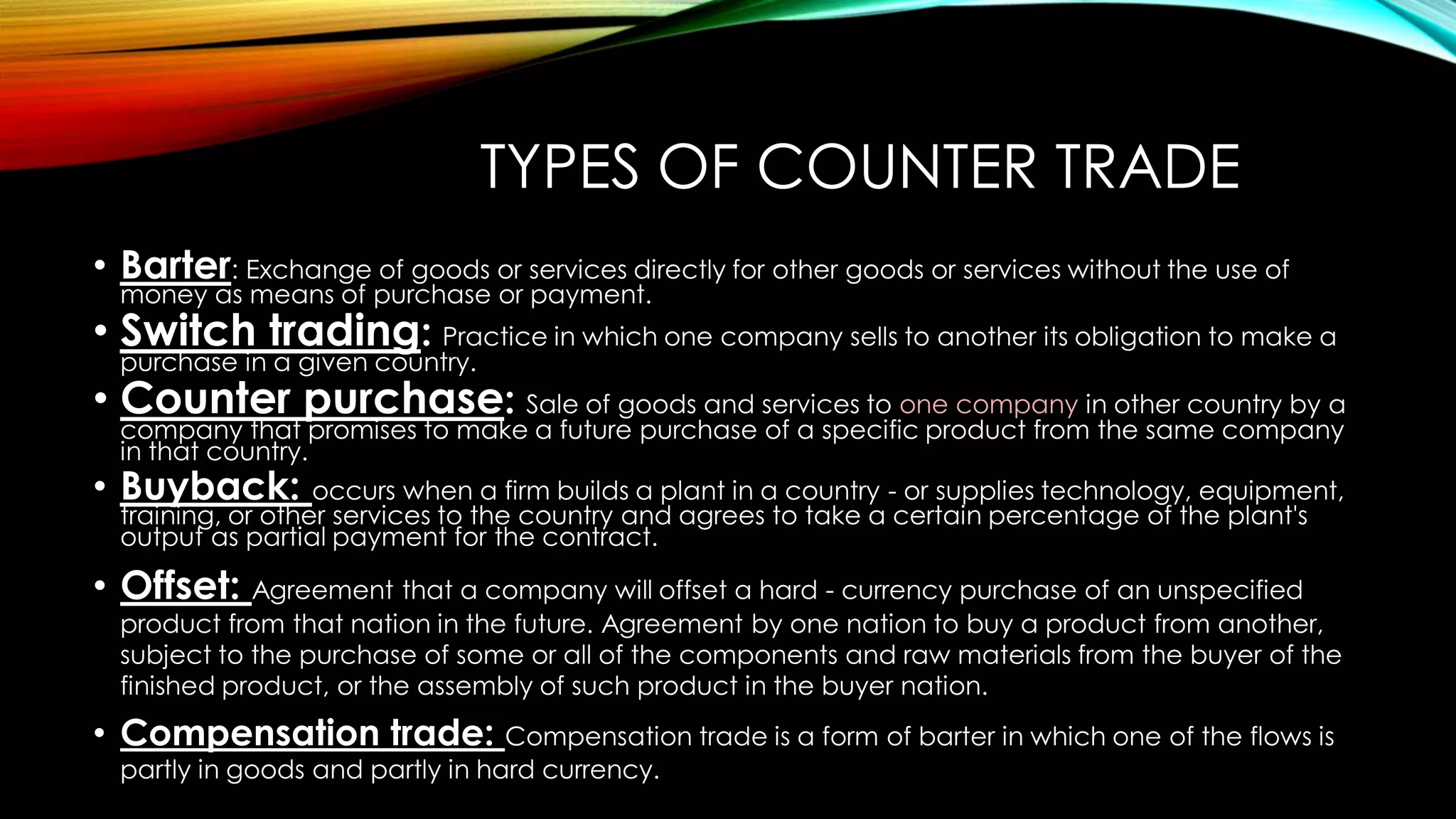 Counter trade | PPT
