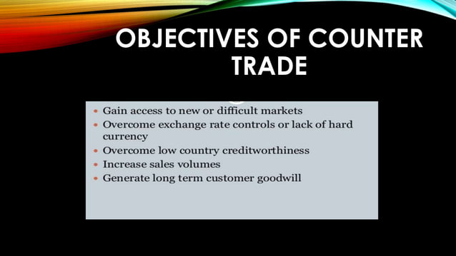 Counter trade | PPT