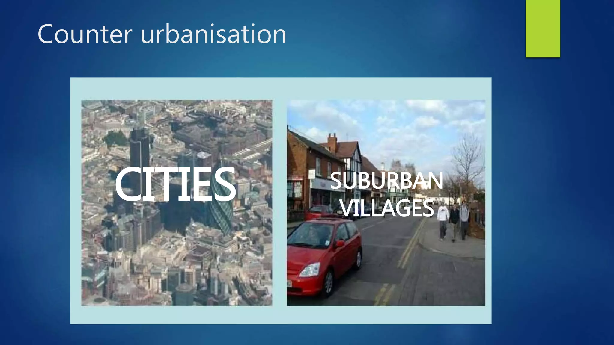 Counter urbanisation Human Geography | PPTX