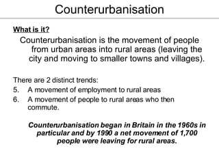 Counterurbanisation | PPT