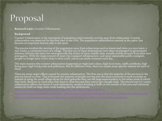 Counter urbanization | PDF