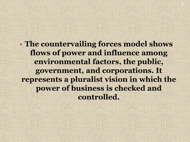 Countervalling force model bgs vtu | PPTX | Business | Business and Finance