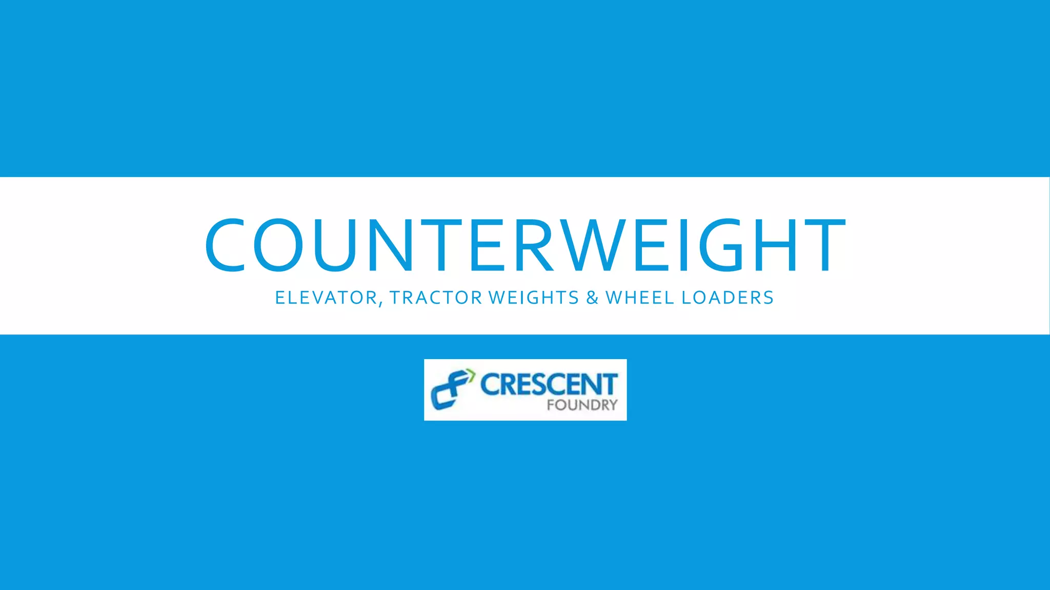 Counterweight Design & Lifting System | PPTX