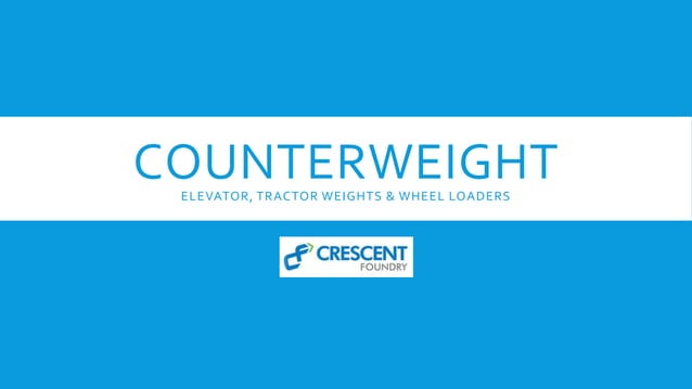 Counterweight Design & Lifting System | PPTX