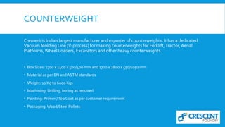 Counterweight Design & Lifting System | PPTX