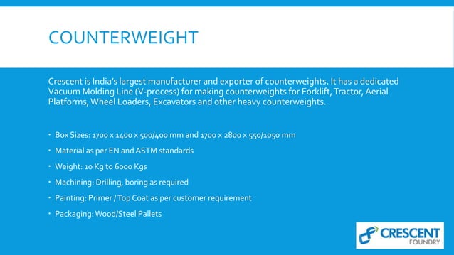 Counterweight Design & Lifting System | PPTX