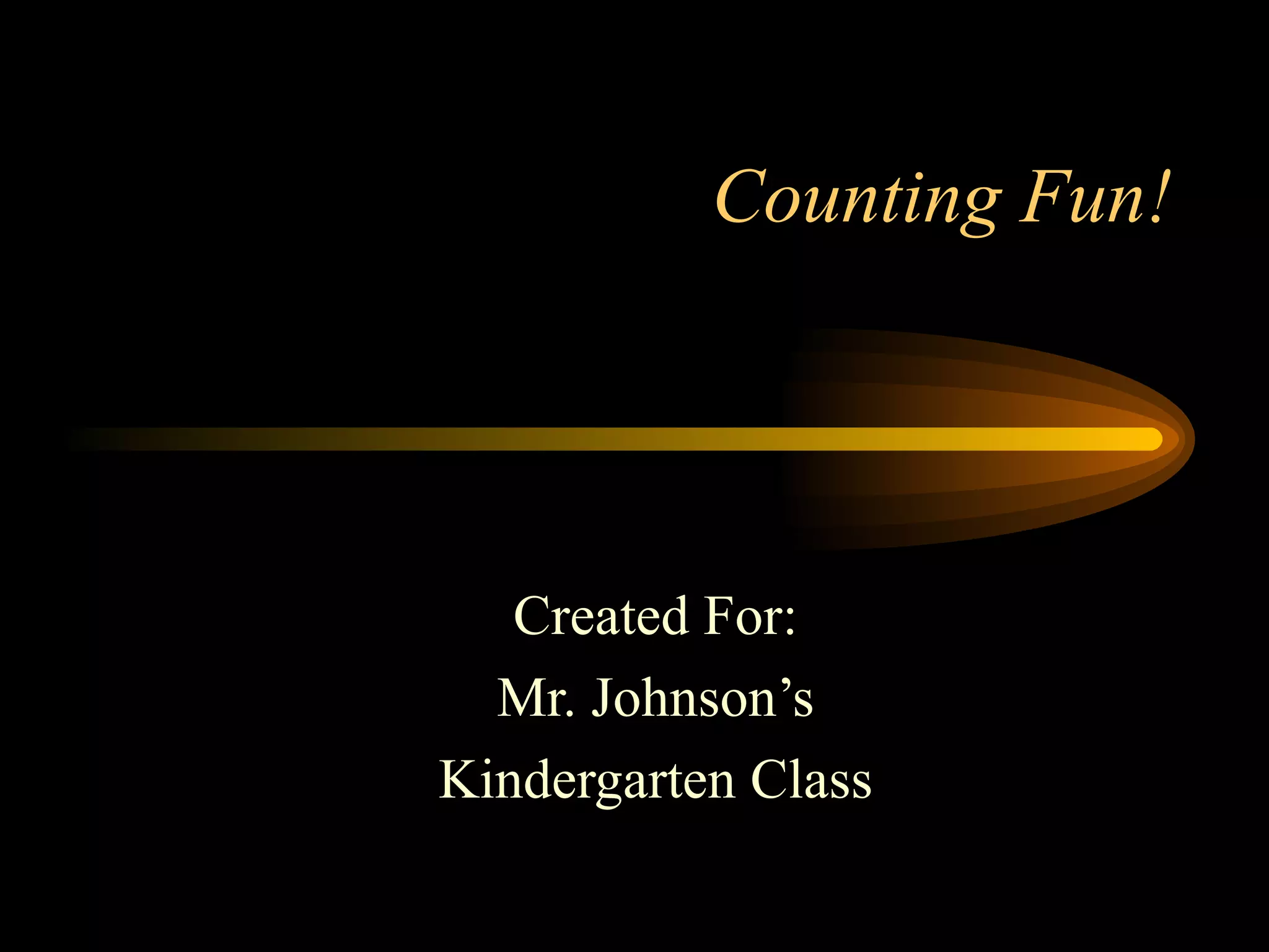 Counting with Kindergarten | PPT