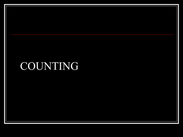 Counting | PPT