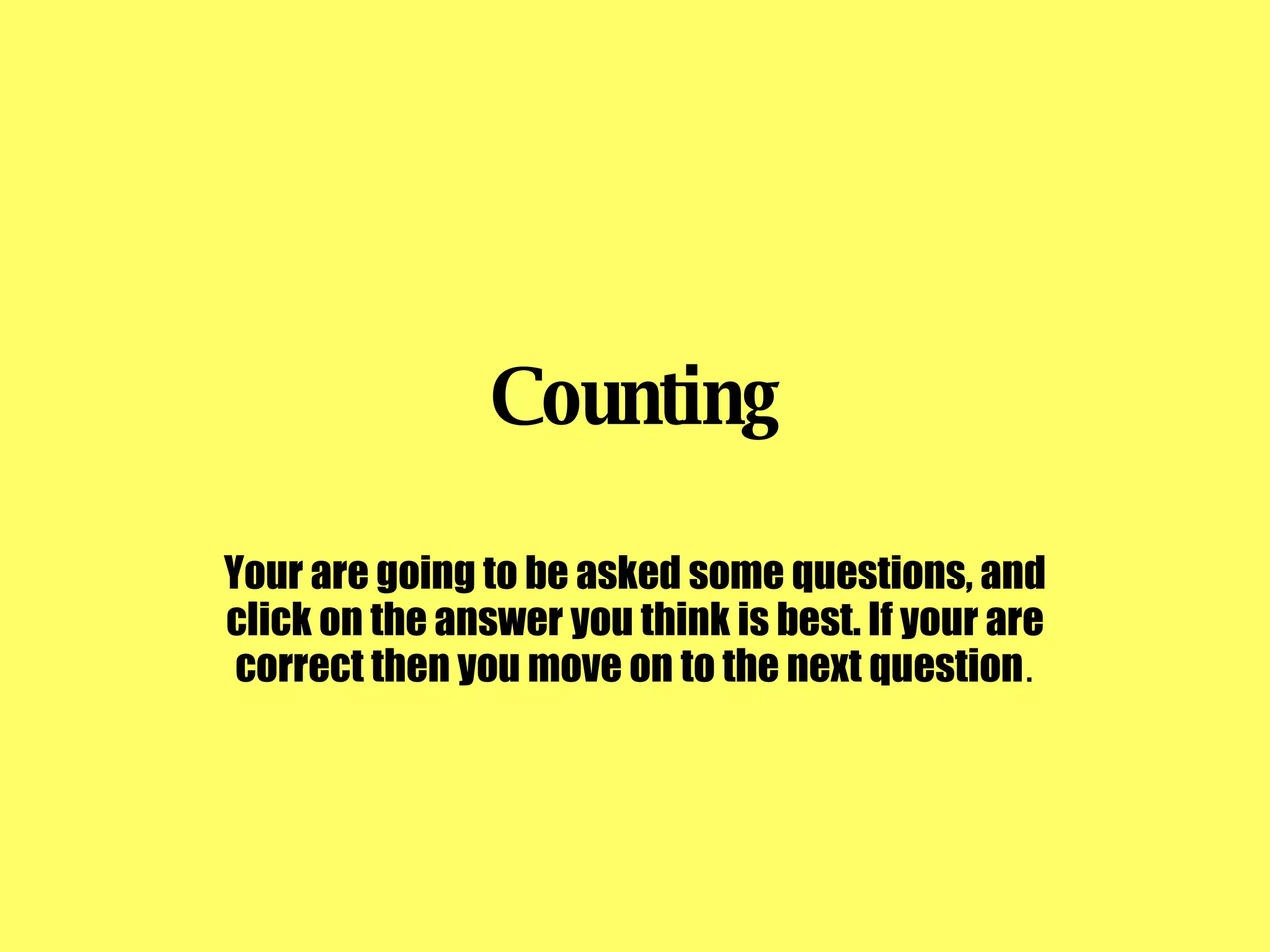 Counting | PPT