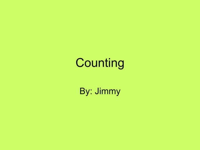 Counting | PPT
