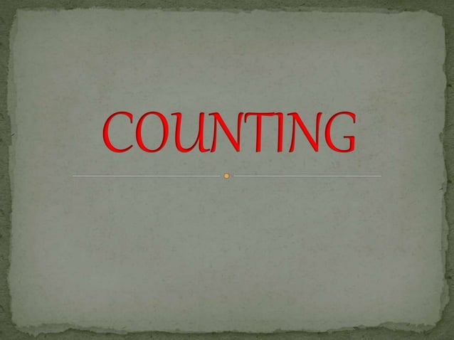 Counting | PPT