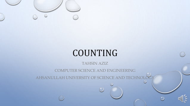 Counting | PPT