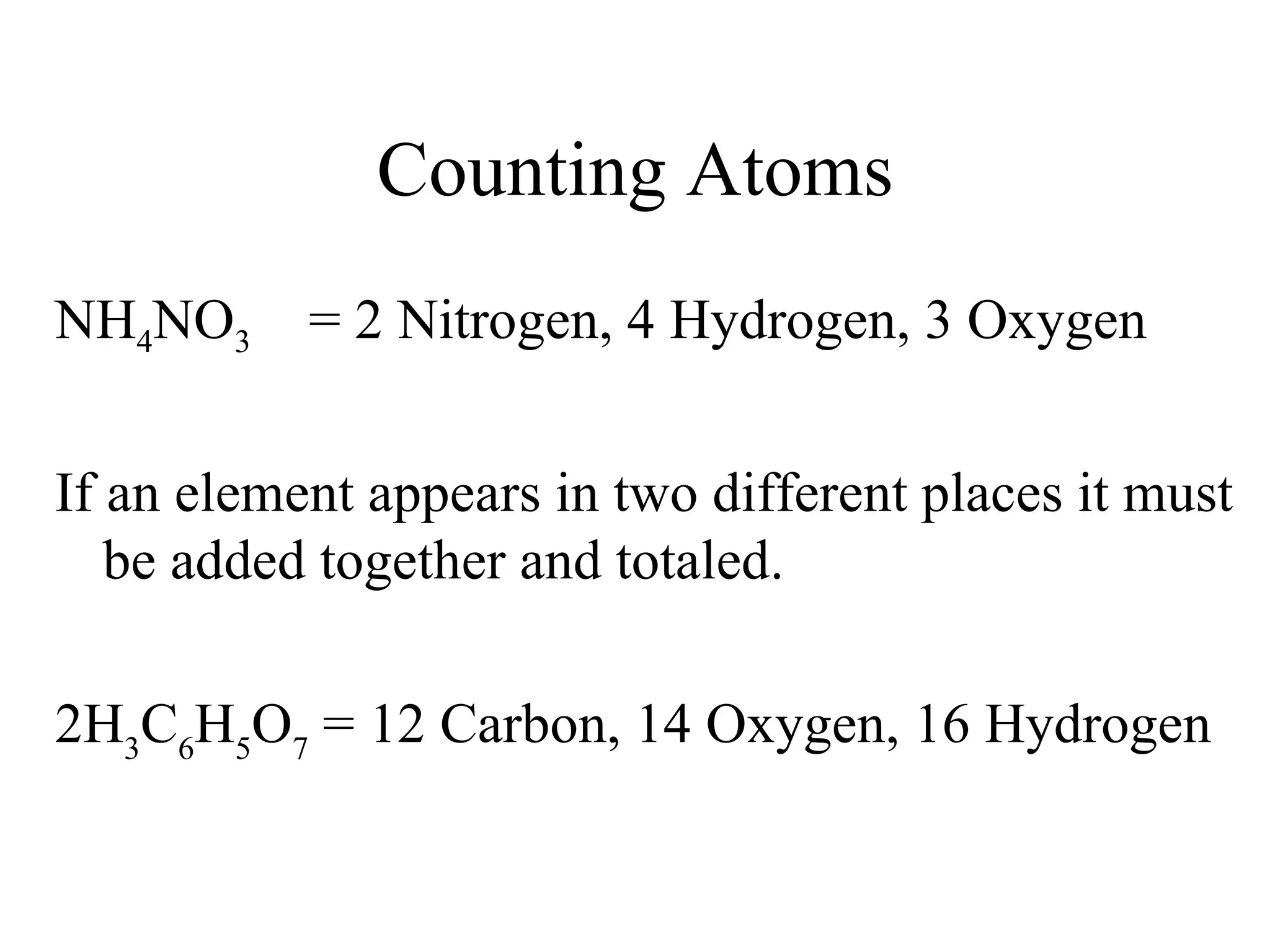 Counting Atoms 2a | PPT