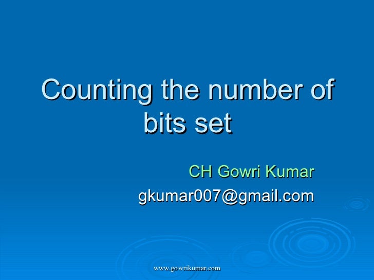 Counting Bits 