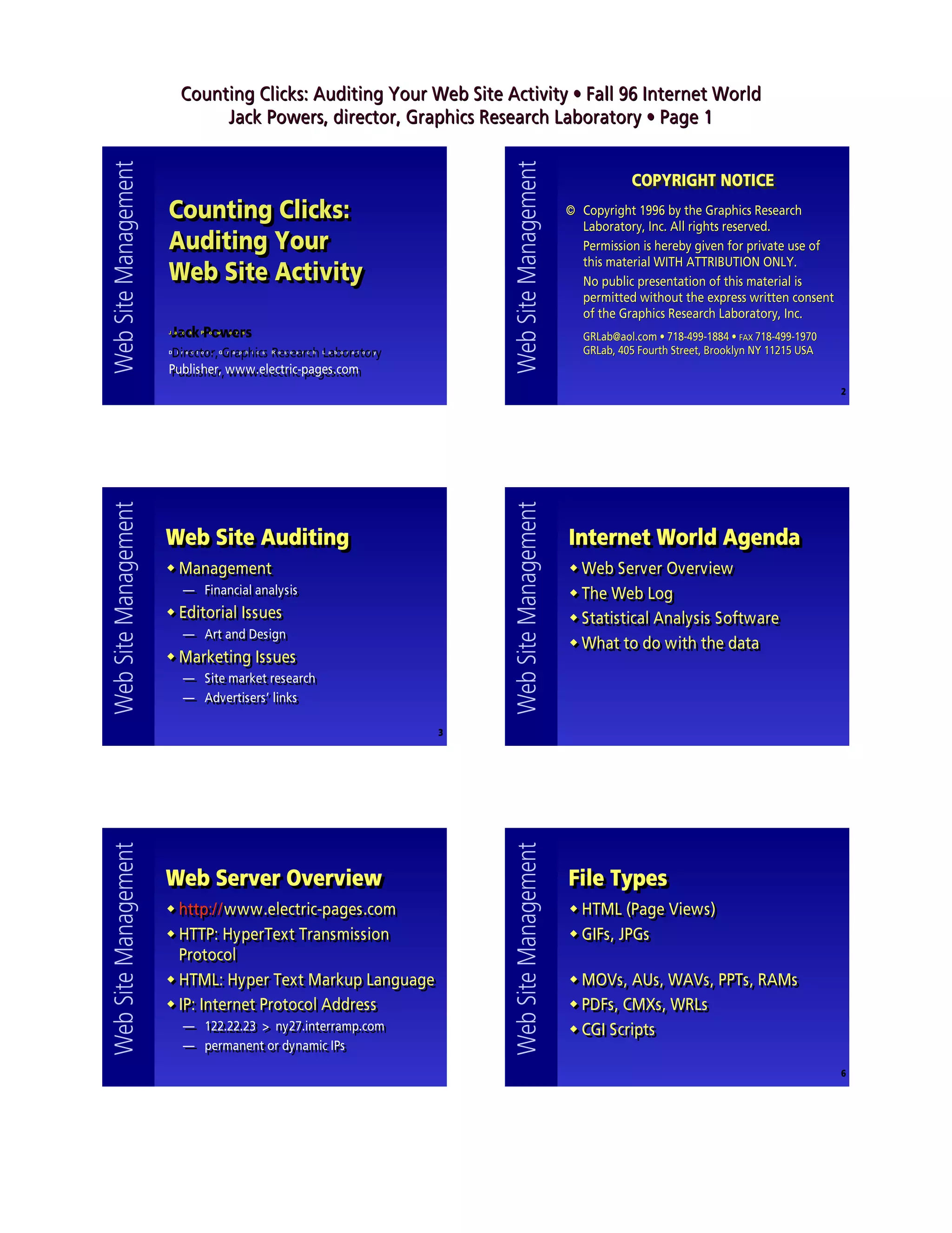 Counting Clicks Auditing Your Web Site Activity | PDF