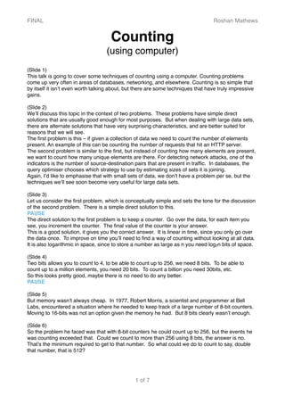 Counting (Notes) | PDF