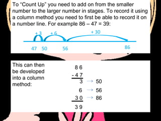 Counting Up To Subtract | PPT