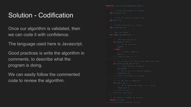 Counting Valleys From Hackerrank Solution Explained Ppt