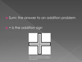 Counting, addition, | PPTX