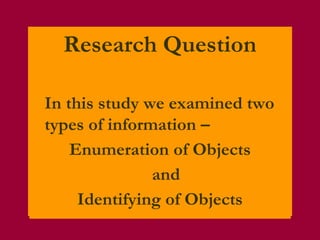 Identifying vs. Enumerating Objects | PPTX
