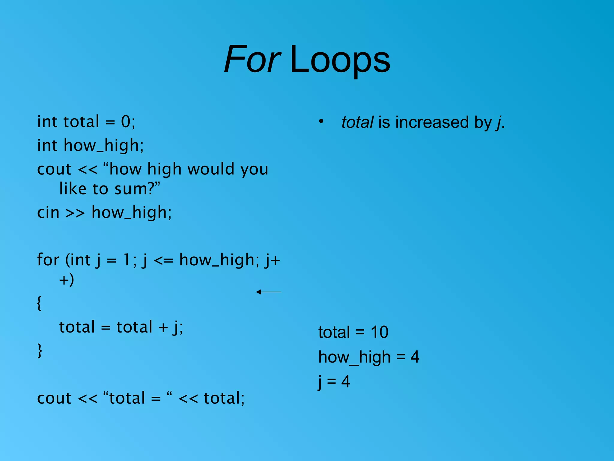 Counting and looping | PPT
