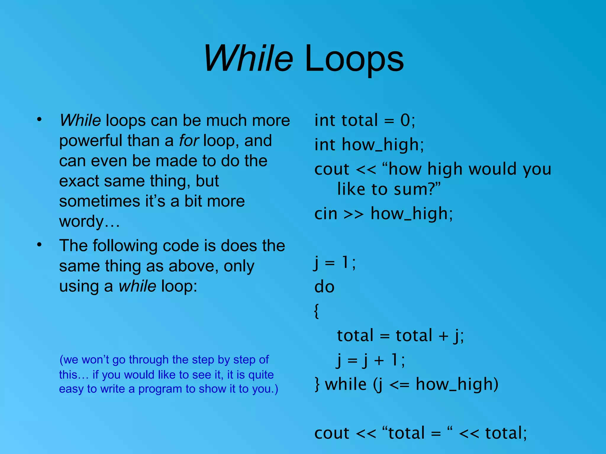 Counting and looping | PPT
