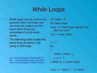 Counting and looping | PPT