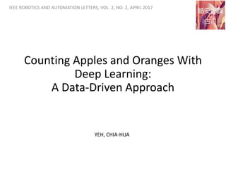 Counting apples and oranges with deep learning | PDF