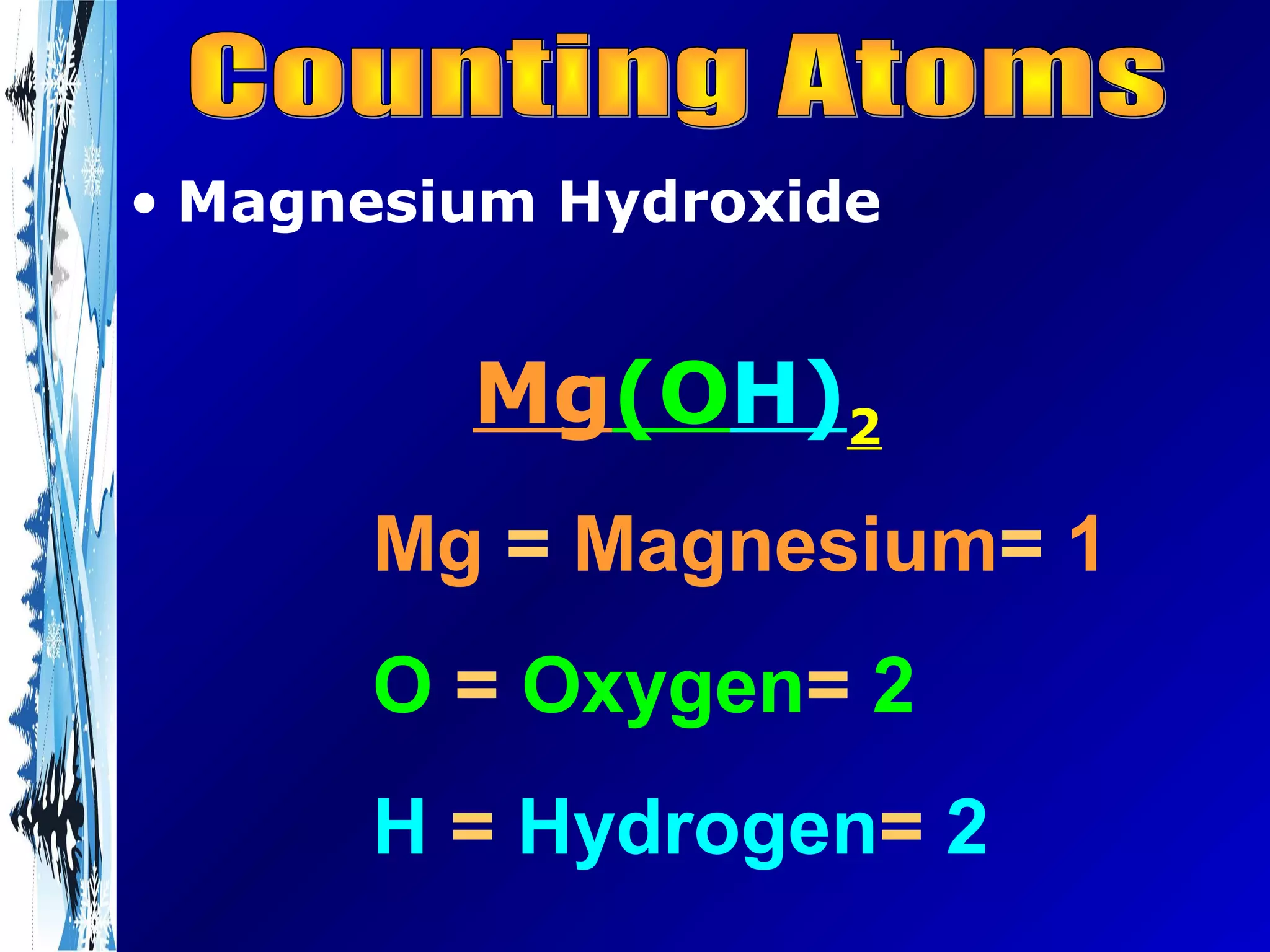Counting Atoms | PPT