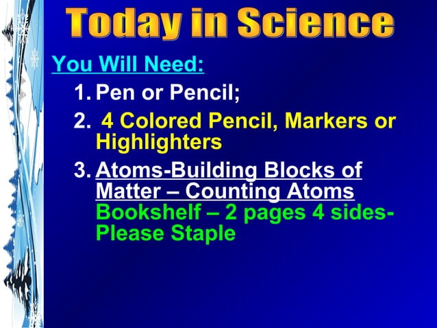 Counting Atoms | PPT