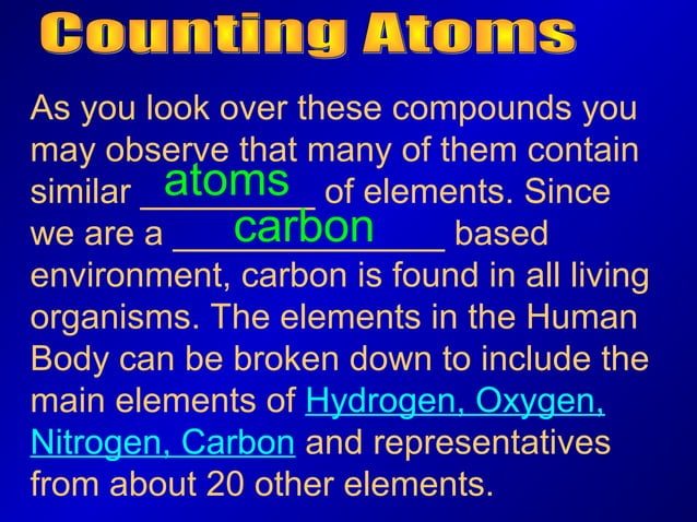 Counting Atoms Day 2 | PPT