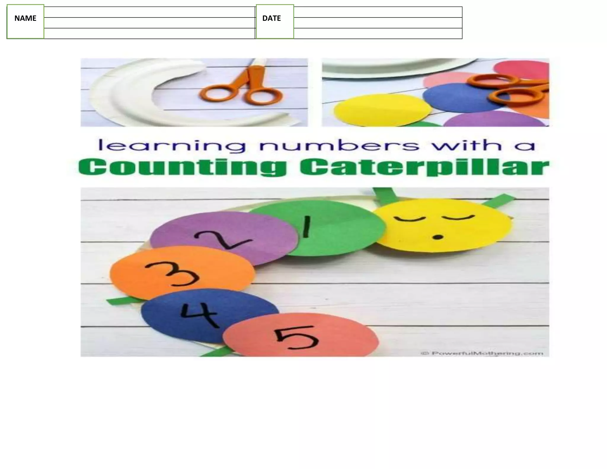 Counting caterpillar | PPT