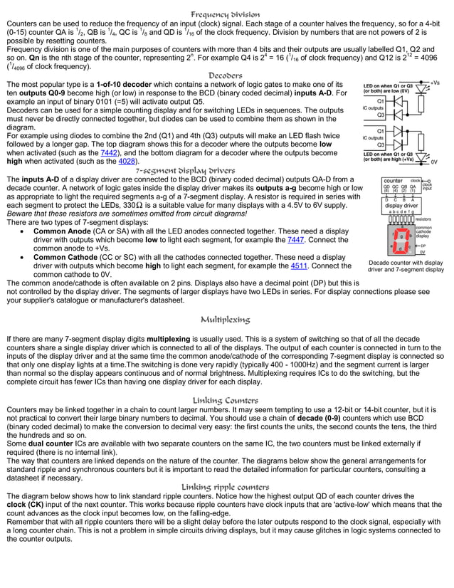 Counting circuits | PDF | Chemistry | Science