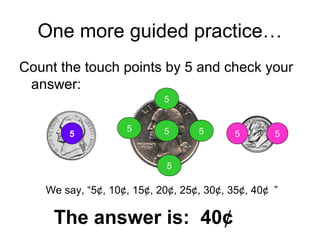 Counting coins touch_point_intro | PPT